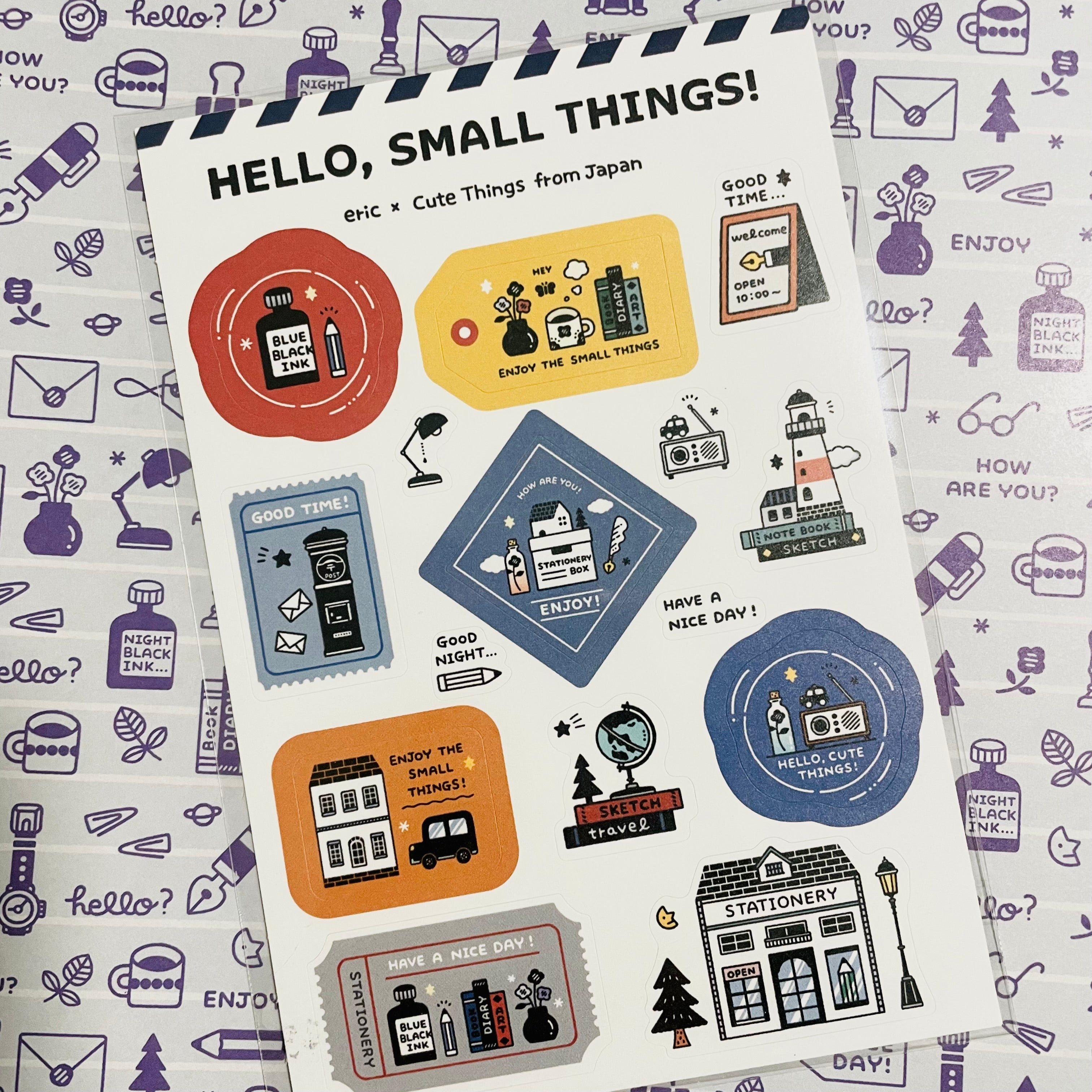 Eric x Cute Things From Japan Stickers - Hello Small Things – Shokakko