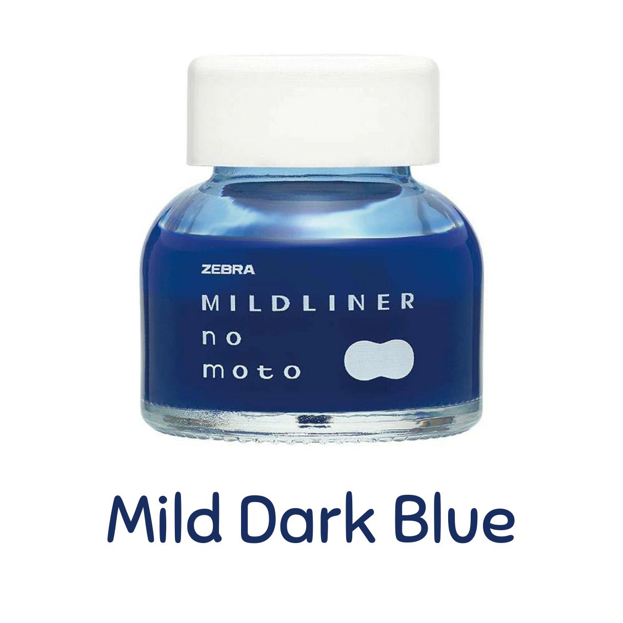 Zebra Mildliner No Moto Water-Based Pigment Ink - MIld Dark Blue – Shokakko