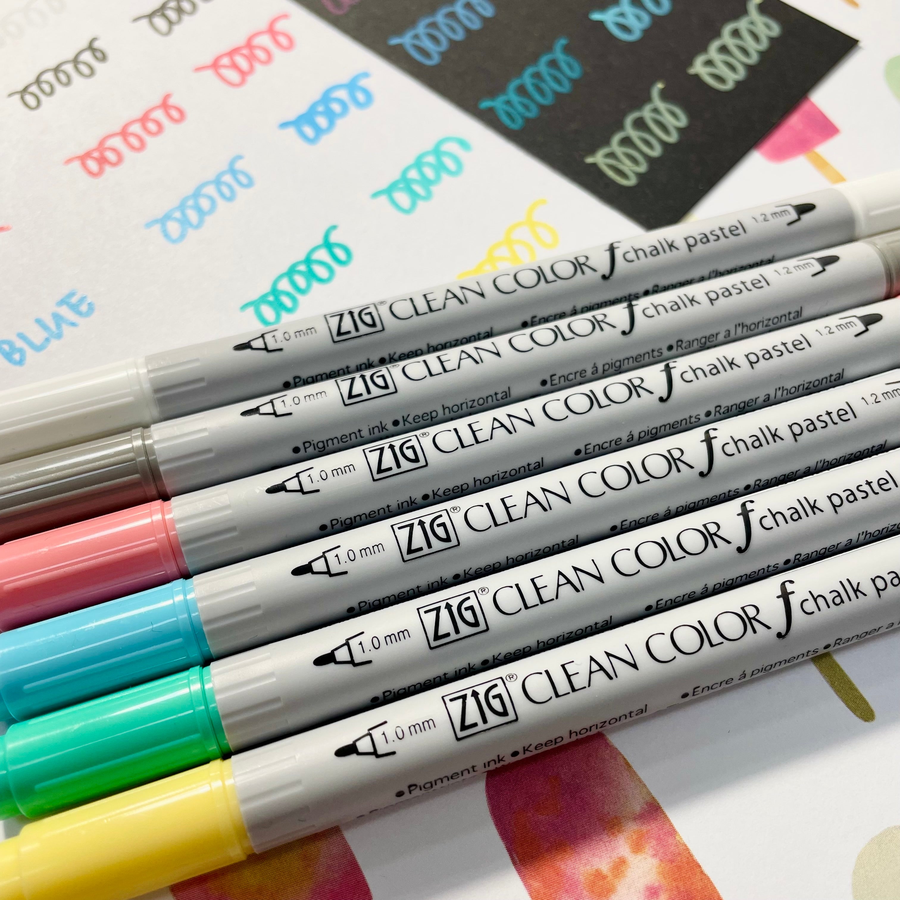 Kuretake ZIG Clean Colour F Twin Tip Markers - Chalk Pastel – Shokakko