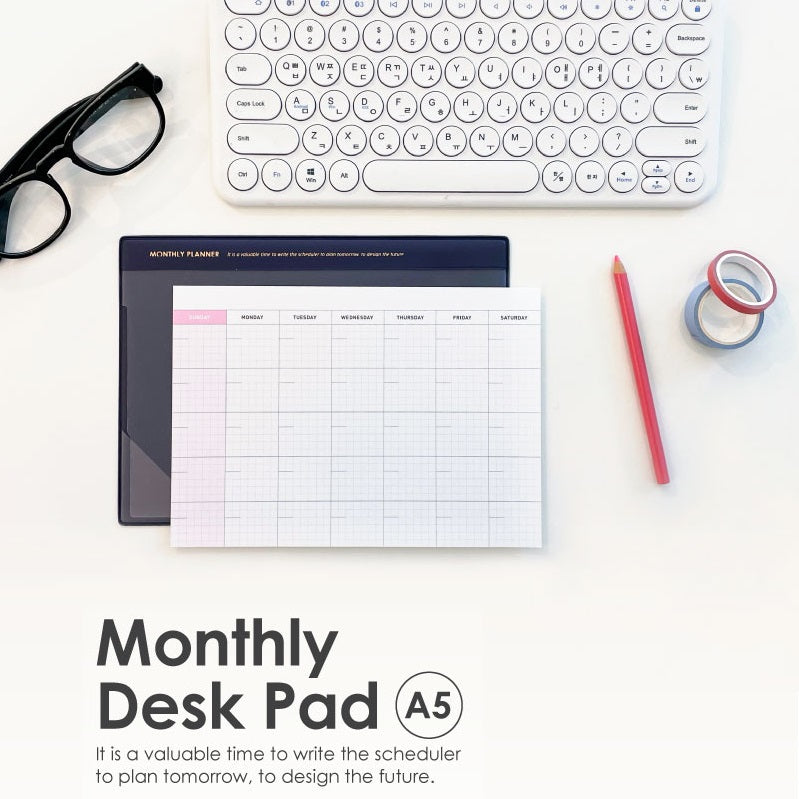 Jam Studio A5 Monthly Desk Pad & Refills – Shokakko