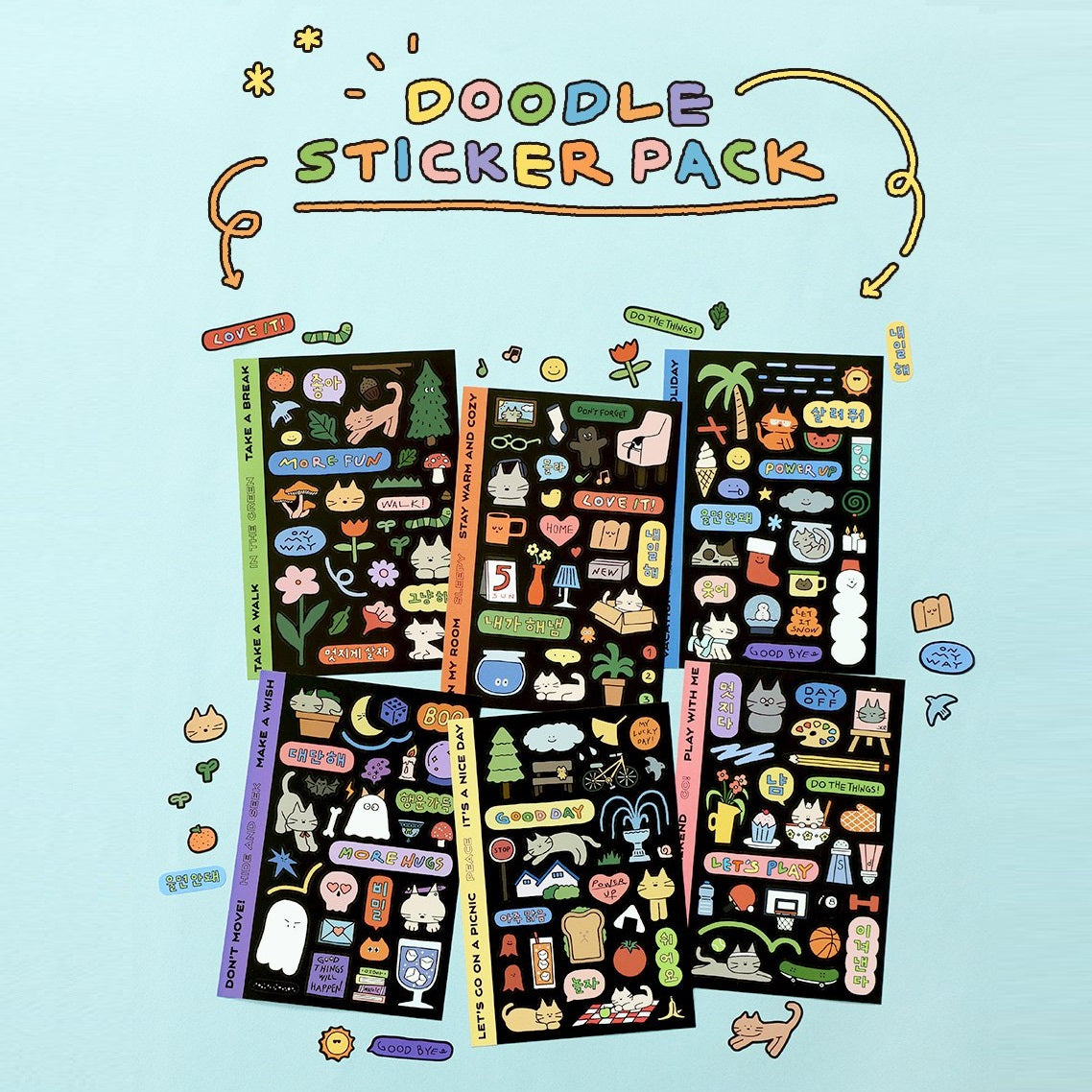 Iconic Doodle Sticker Pack – Shokakko