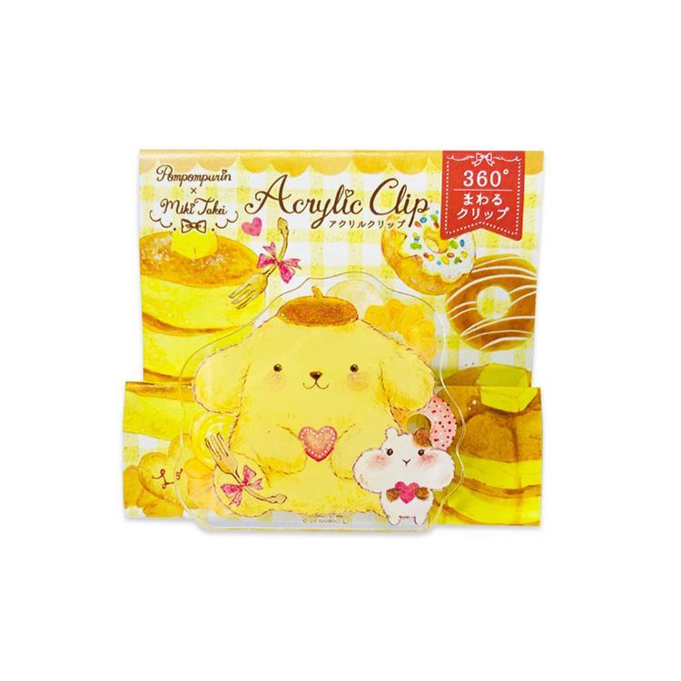 Sanrio x Miki Takei Acrylic Clip - Pompompurin | Pancake – Shokakko