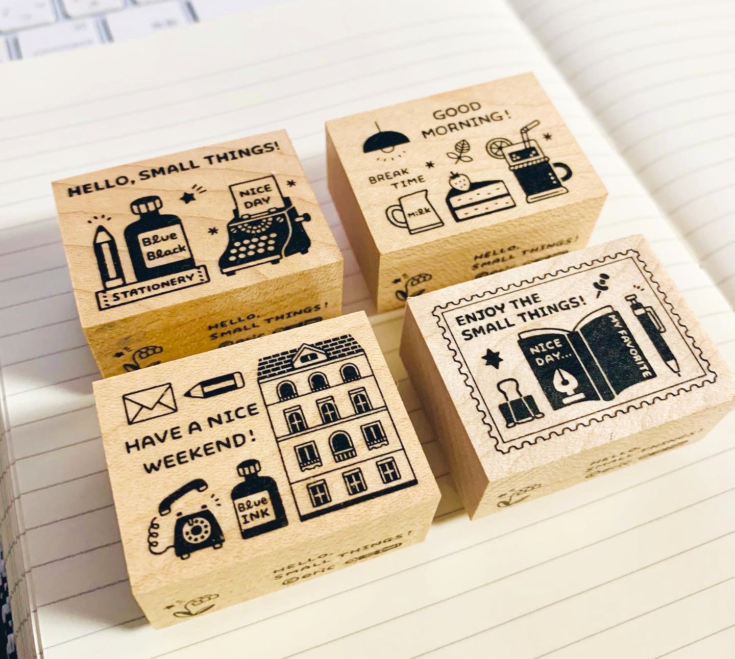 Eric Hello Small Things Original Stamps (4 Designs) – Shokakko
