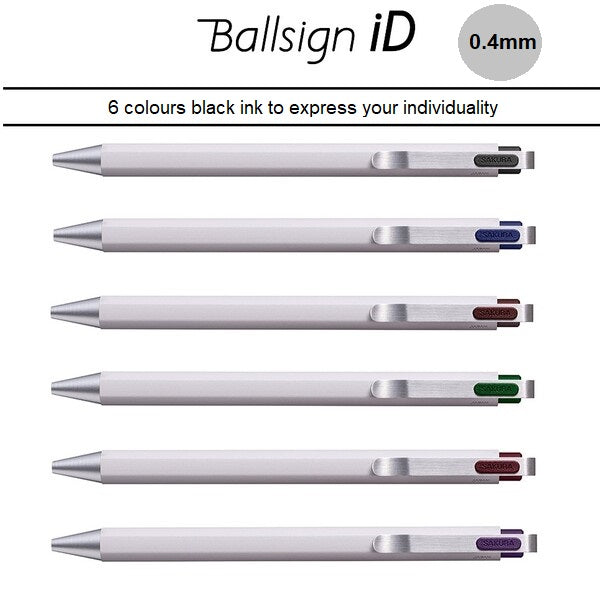 Sakura Ballsign iD Ballpoint Pens 0.4mm – Shokakko